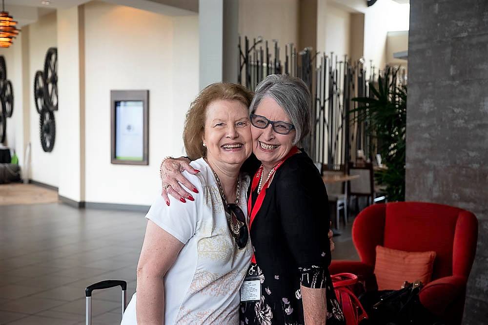 L-R: Nancy Cooper (67), and Nancy Beckmann (67)